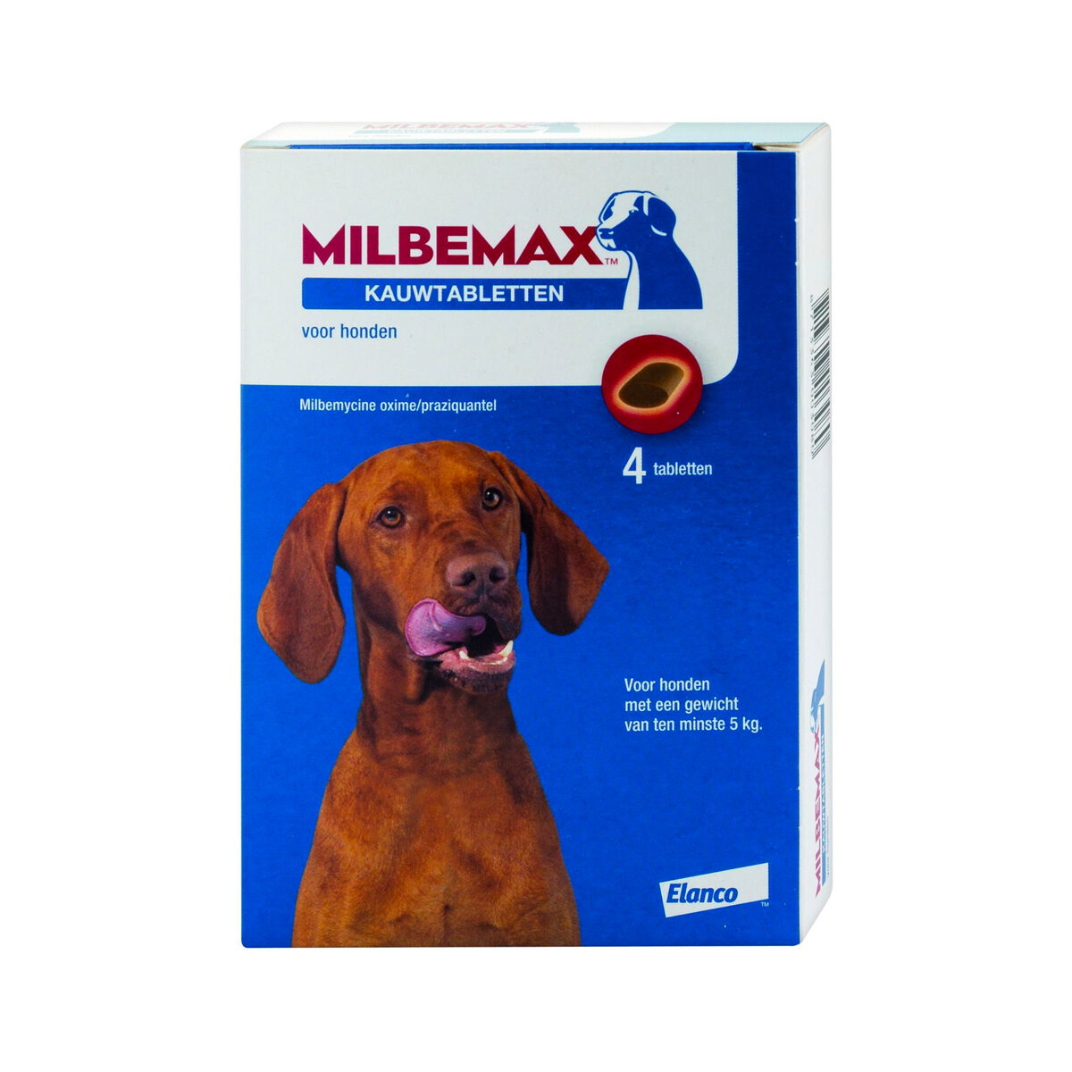 Elanco Milbemax Kauwtablet Hond vanaf 5kg - 4 tabletten